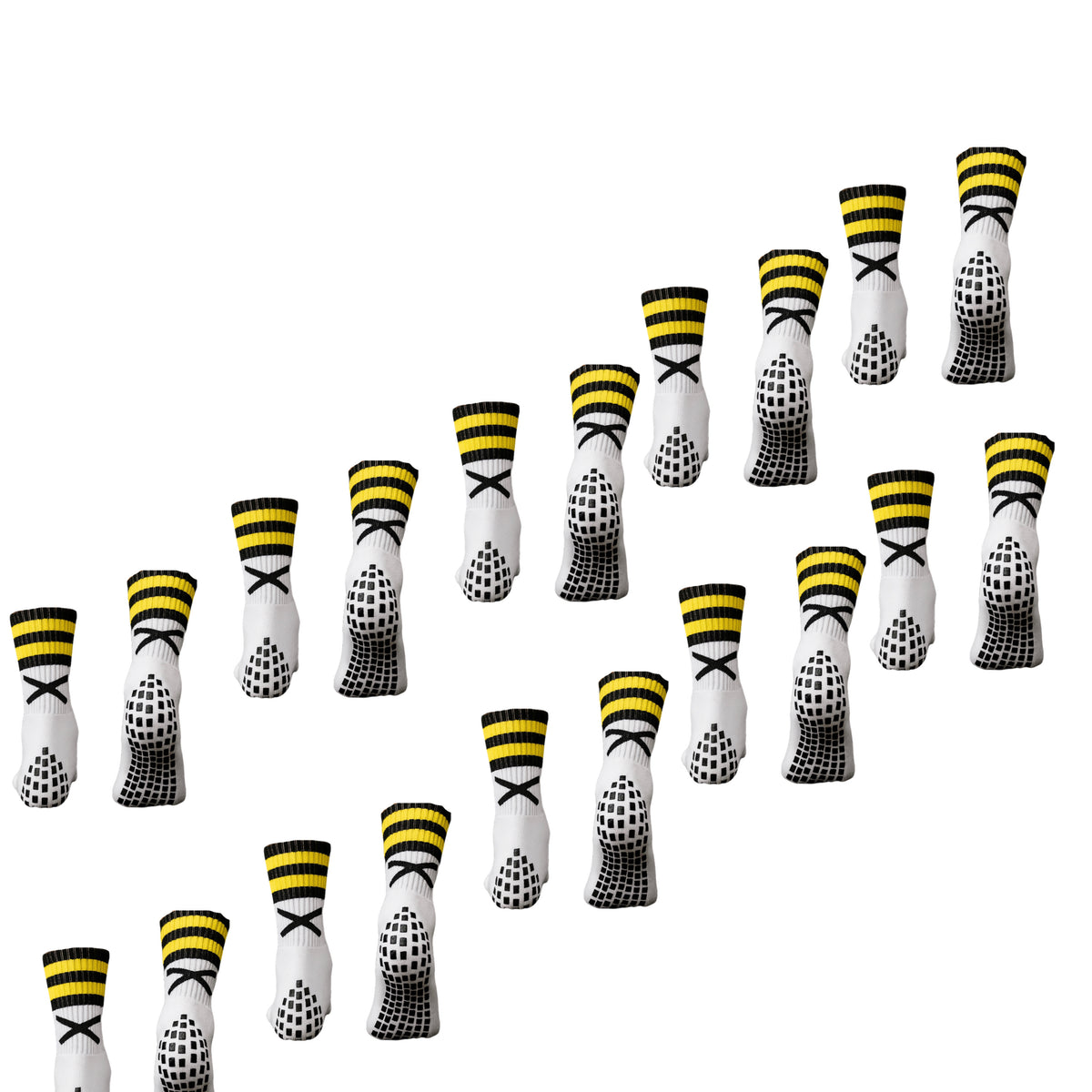X Pro Midi Grip Sock Black & Amber | Bulk Club Offers | Lar Corbett Sports
