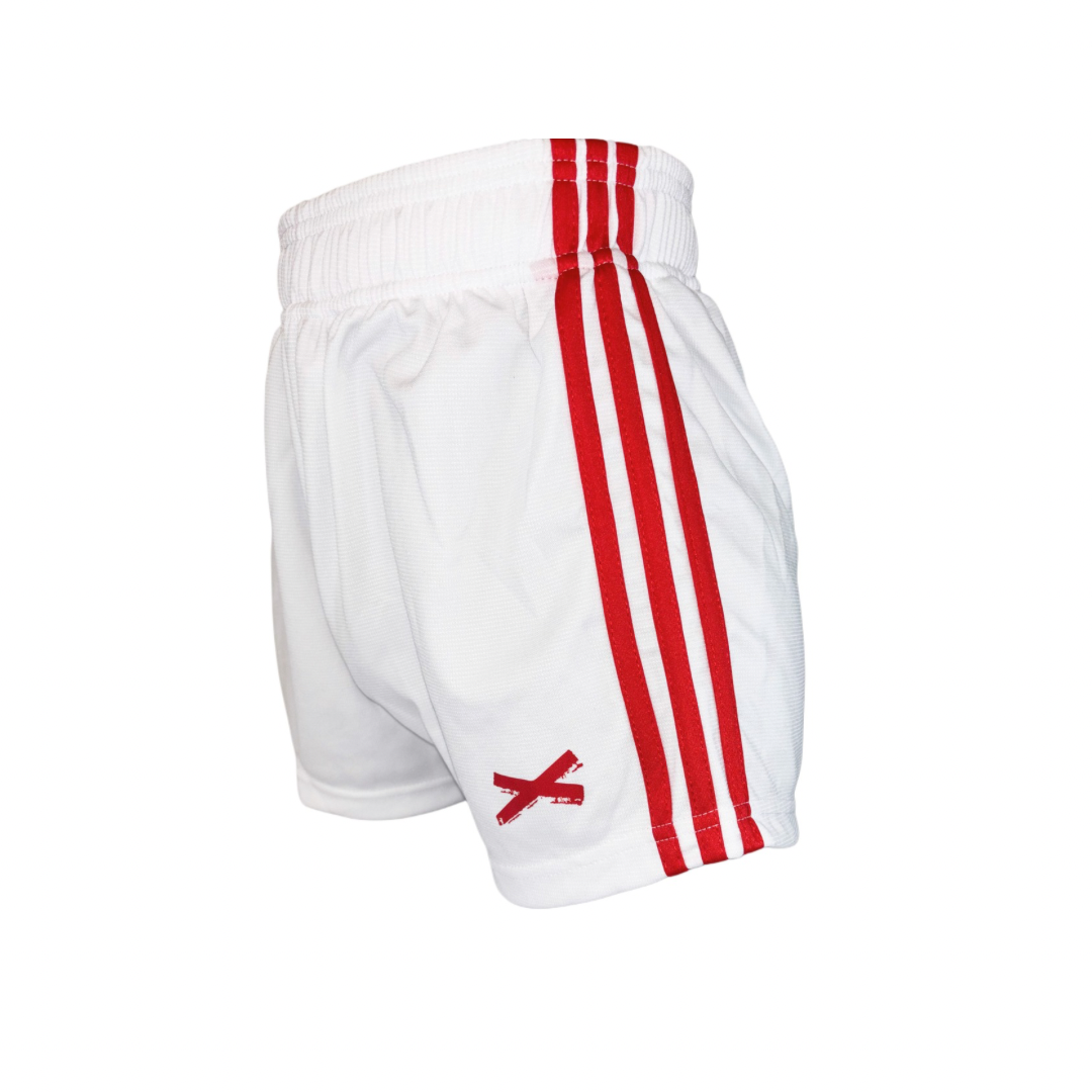 GAA Shorts (White & Red) – Lar Corbett Sports
