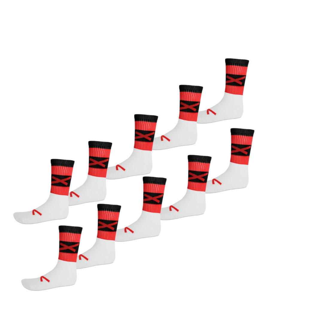 GAA Hoop Socks Black & Red Bulk Buy | Lar Corbett Sports