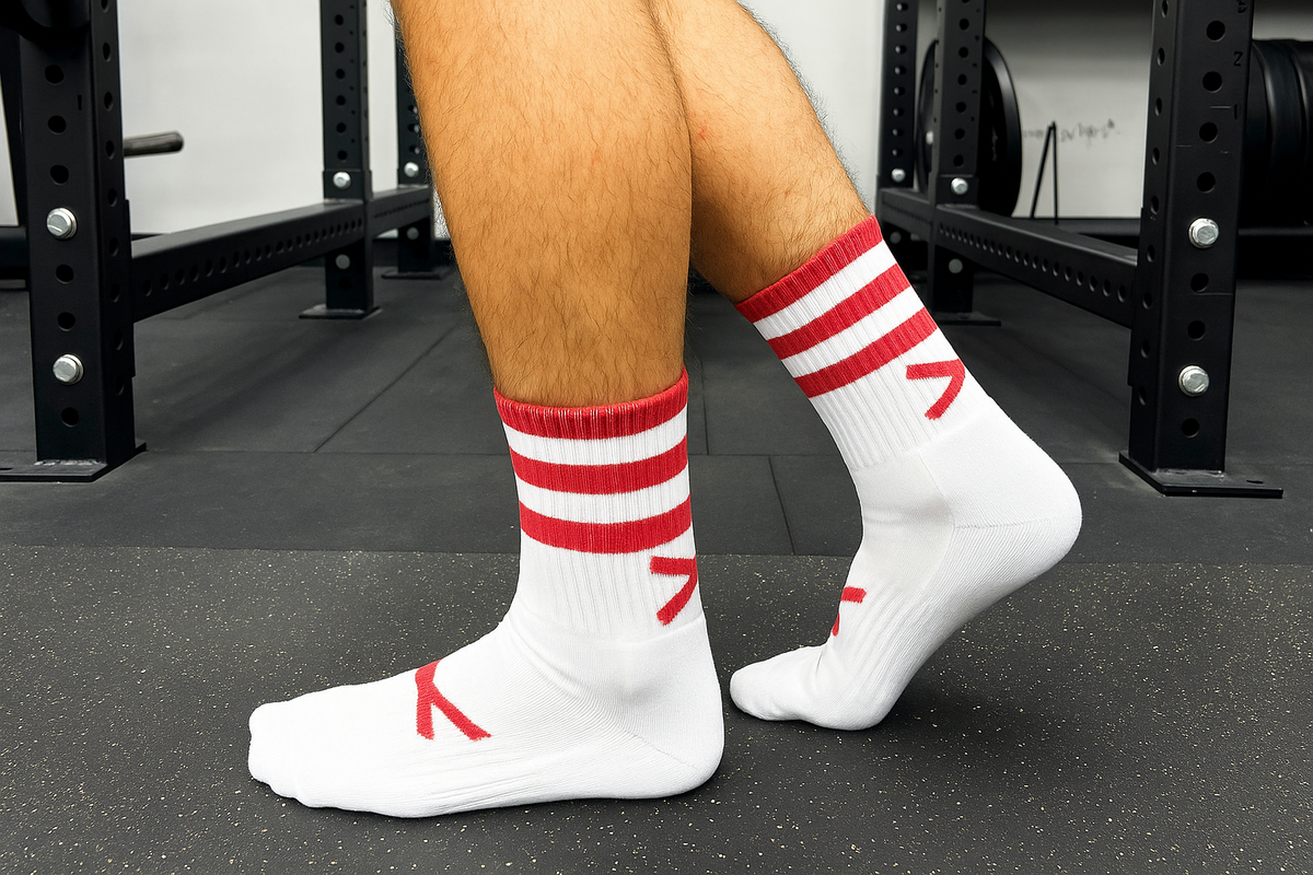 X Pro Midi Grip Sock Red & White | GAA Performance Socks | Lar Corbett ...